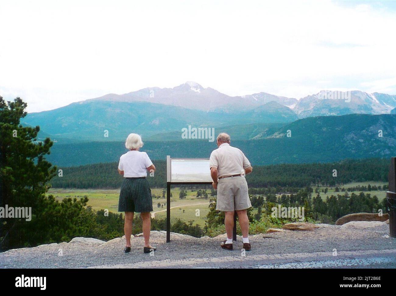 Trail Ridge Road-Beaver Meadow Road - Longs Peak Interpretive Sign ...