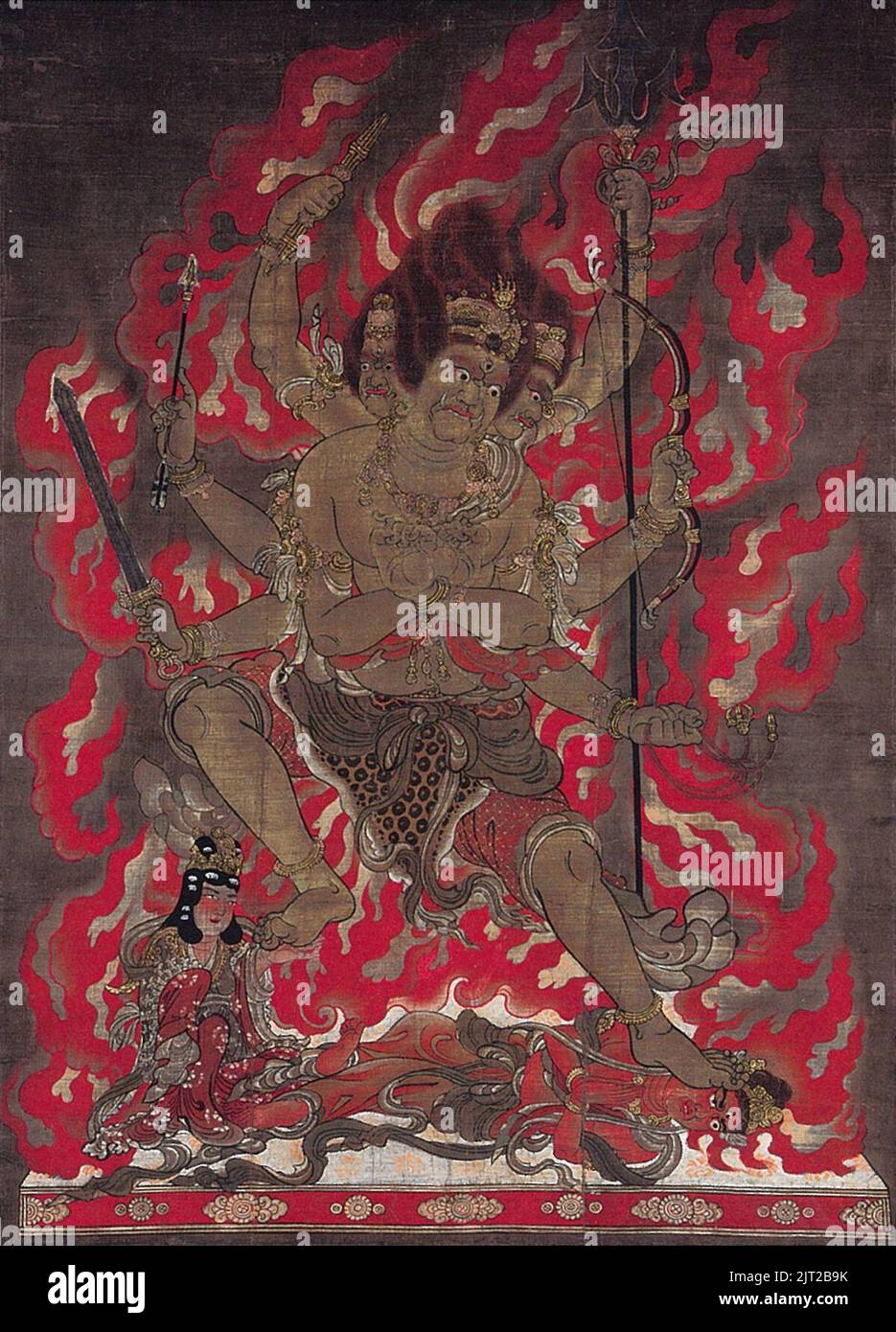 Trailokyavijaya (Five Great Wisdom Kings Stock Photo - Alamy