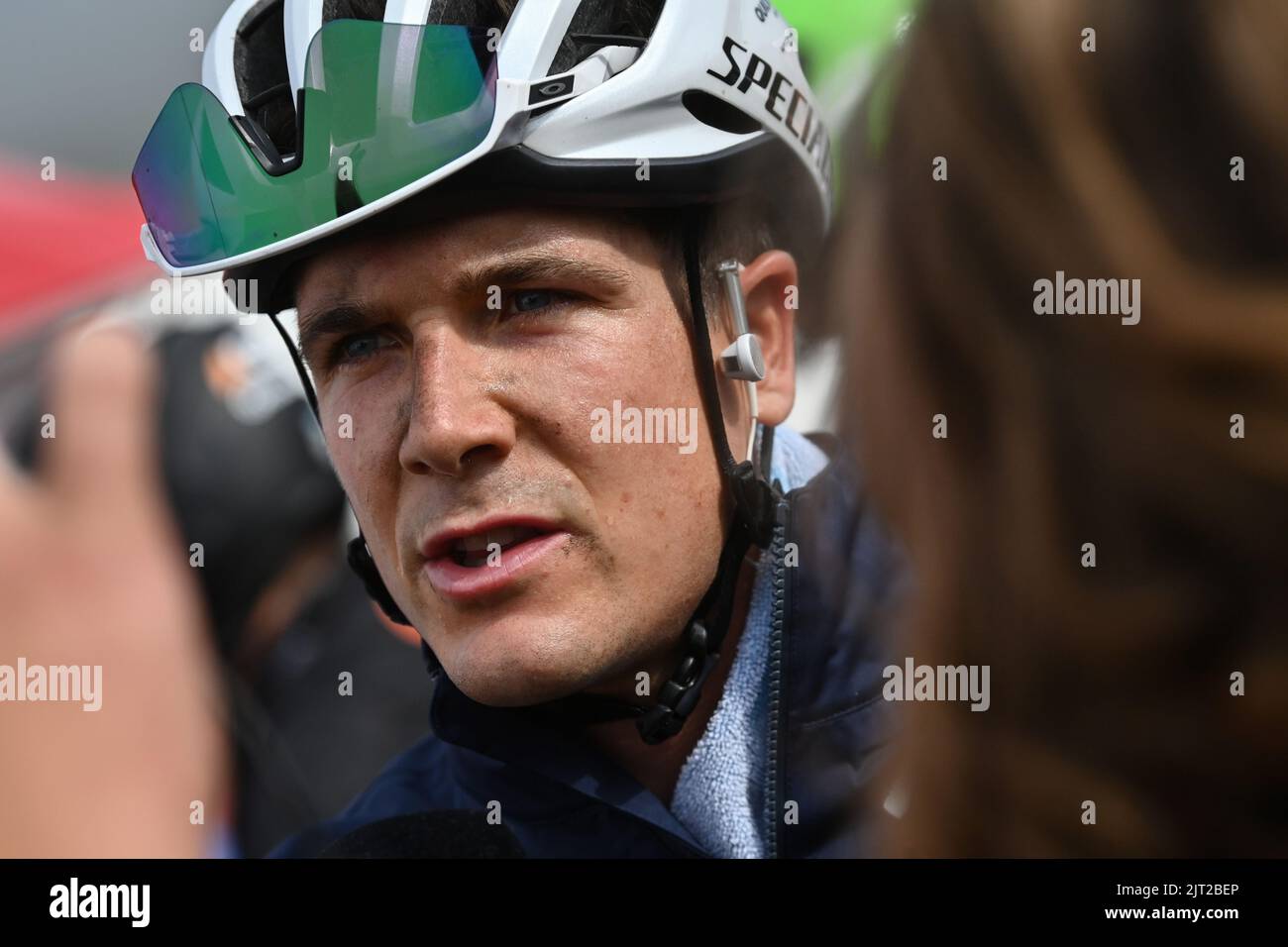 Cistierna, Spain. 27th Aug, 2022. Belgian Louis Vervaeke of Quick-Step ...