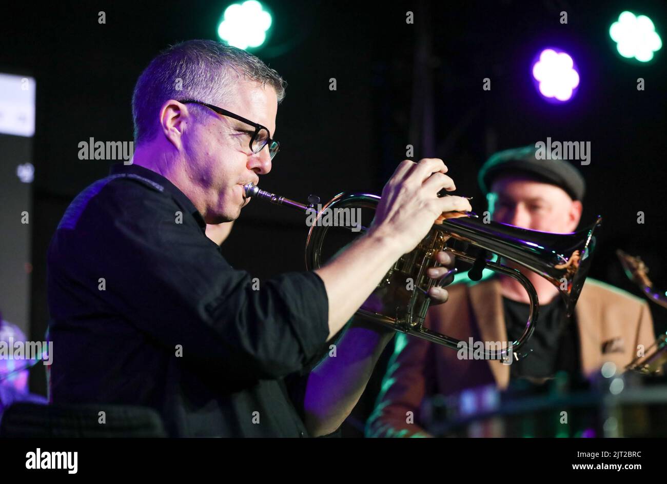 Newport Beach, California, USA. 25th August 2022. Tony Guerrero plays ...