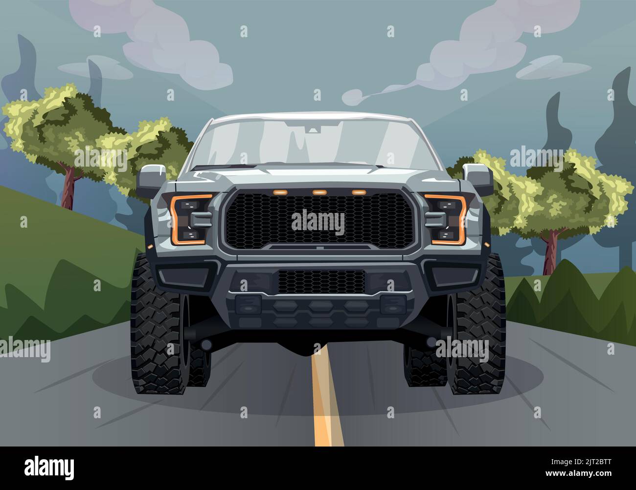 4x4 trucks Stock Vector Images - Alamy