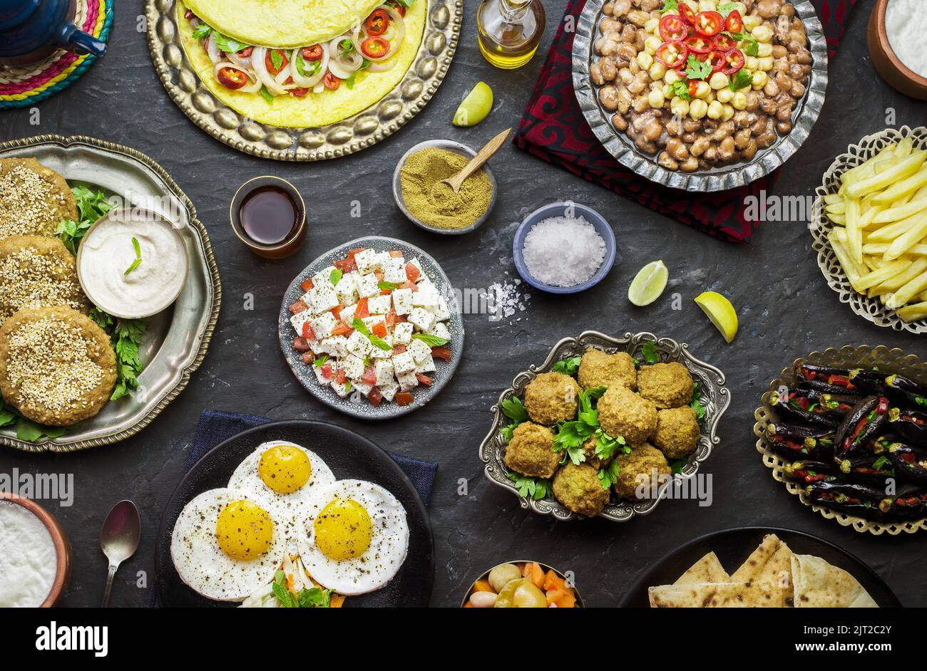 Arabic Cuisine: Middle Eastern traditional breakfast. It's also Ramadan ...