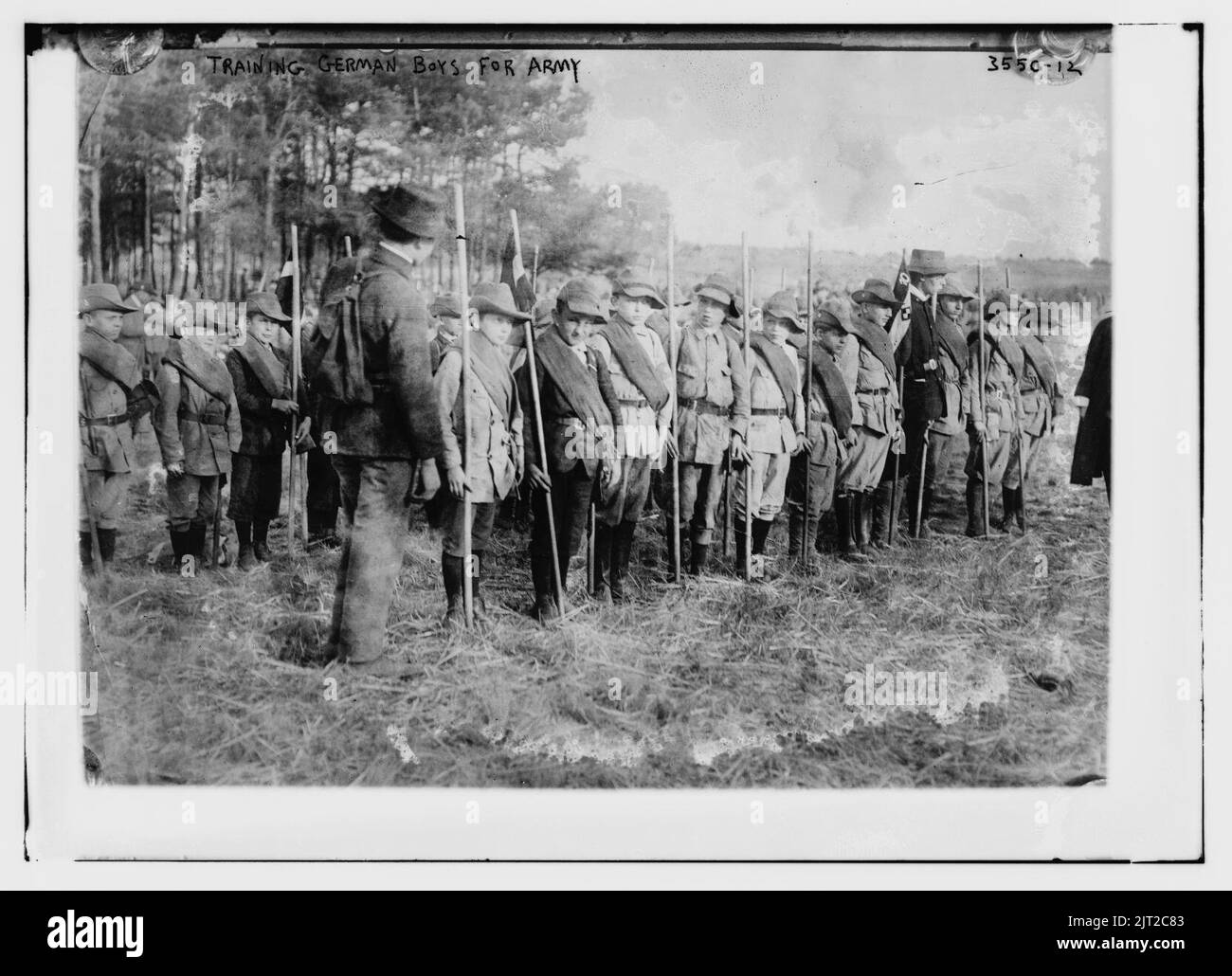 Training German boys for army Stock Photo - Alamy