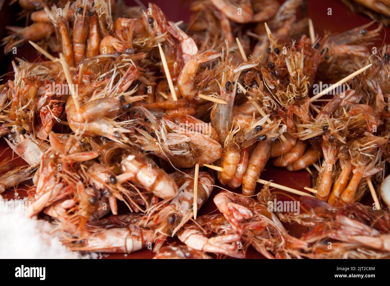 Cooked Prawns on sale at Fish Market, Dar-es-Salaam, Tanzania, Africa ...