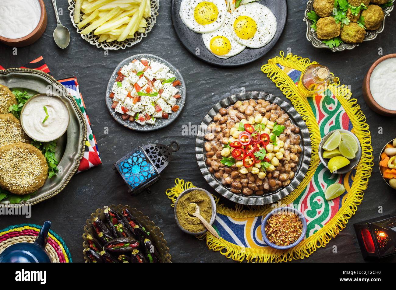 Arabic Cuisine: Middle Eastern traditional breakfast. It's also Ramadan ...
