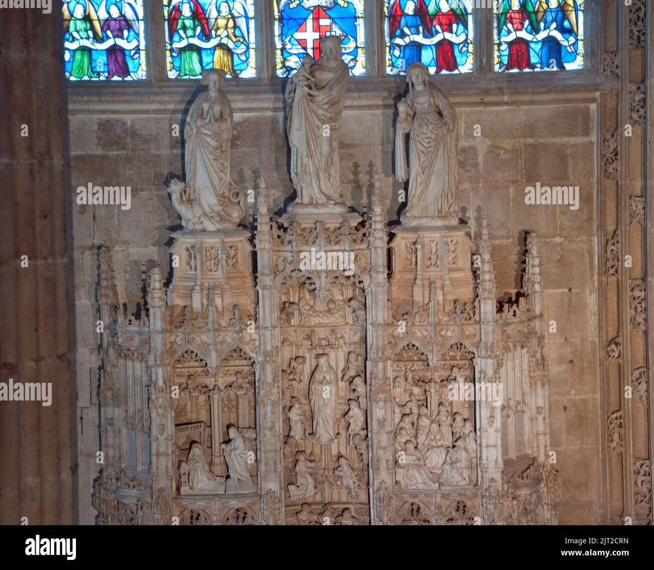 Side Chapel (The Seven Joys of Our Lady), Royal Monastery of Brou, Brou, Bourg-en-Bresse, Rhone ...