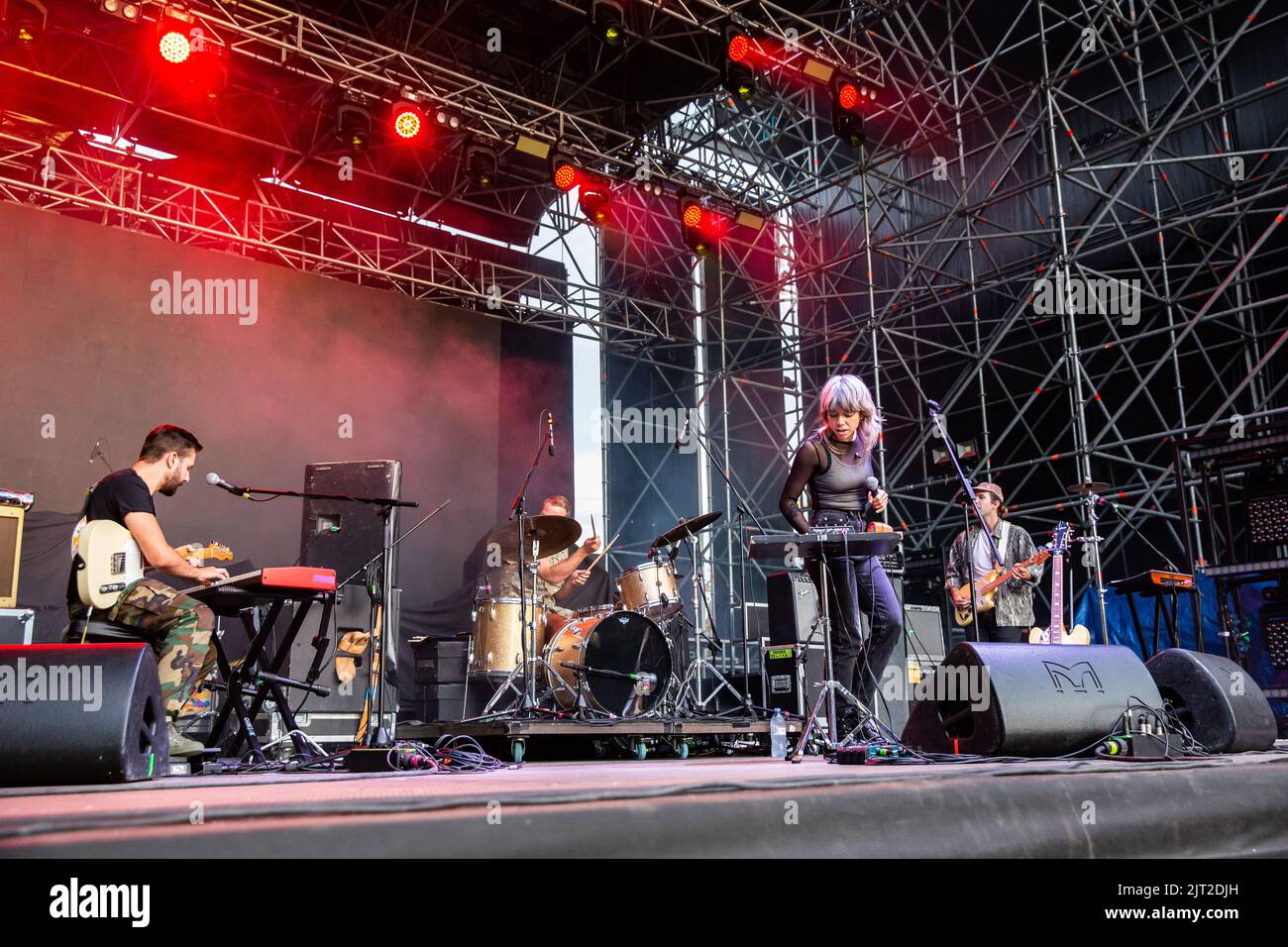 Turin Italy. 26 August 2022. The American band HURRAY FOR THE RIFF RAFF ...
