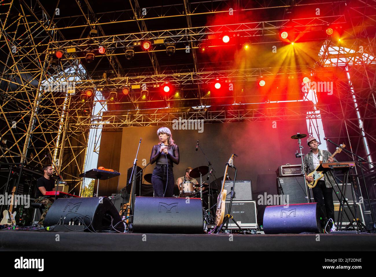 Turin Italy. 26 August 2022. The American band HURRAY FOR THE RIFF RAFF ...