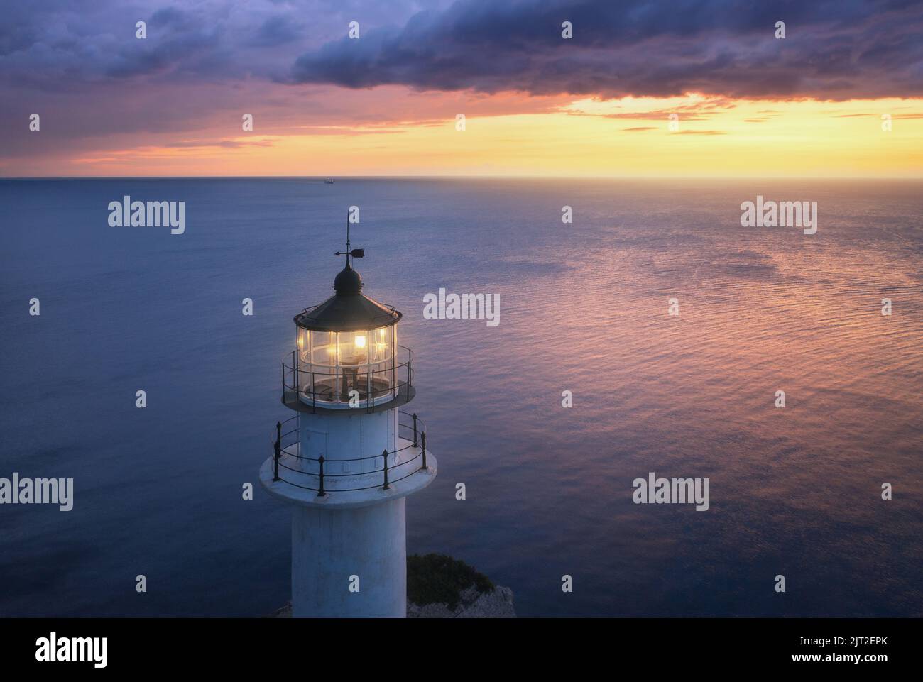 Summer seascape sunset dusk aerial hi-res stock photography and images ...