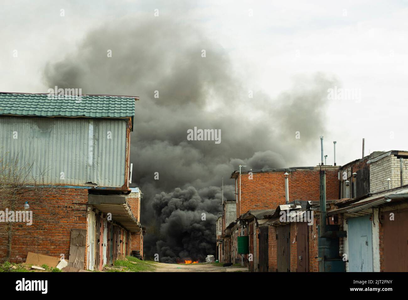 Fire in the city overview hi-res stock photography and images - Alamy