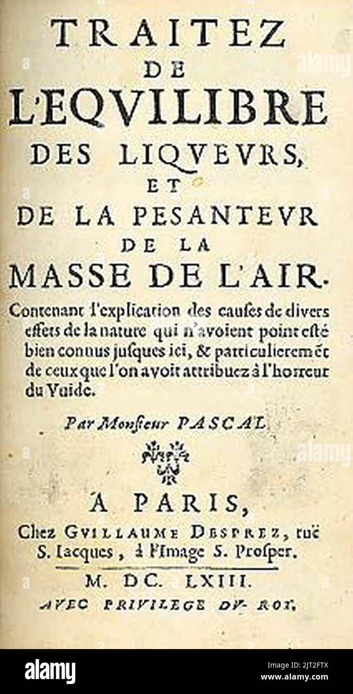 Traitez de l'equilibre des liqueurs, et de la pesanteur de la masse de ...