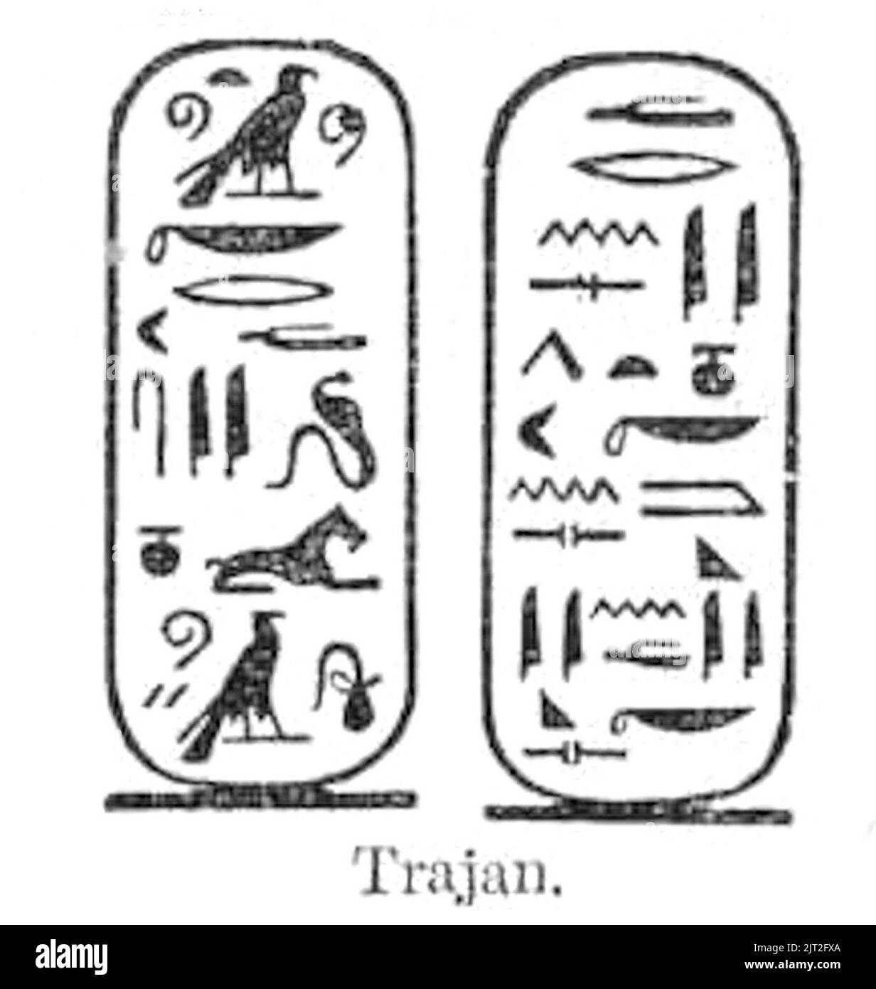 Trajan in Hieroglyphs Stock Photo - Alamy