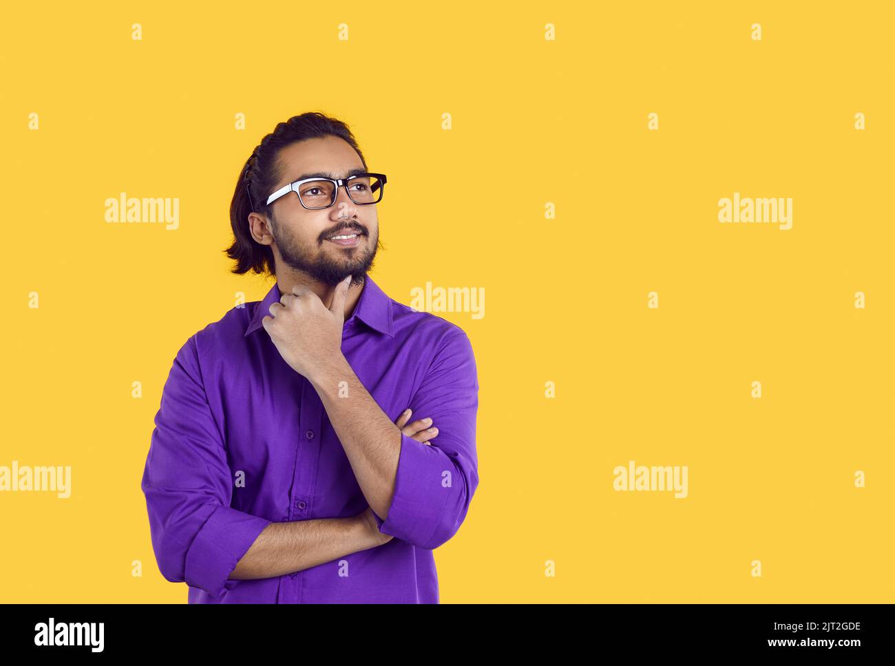 Indian man thinking hi-res stock photography and images - Alamy
