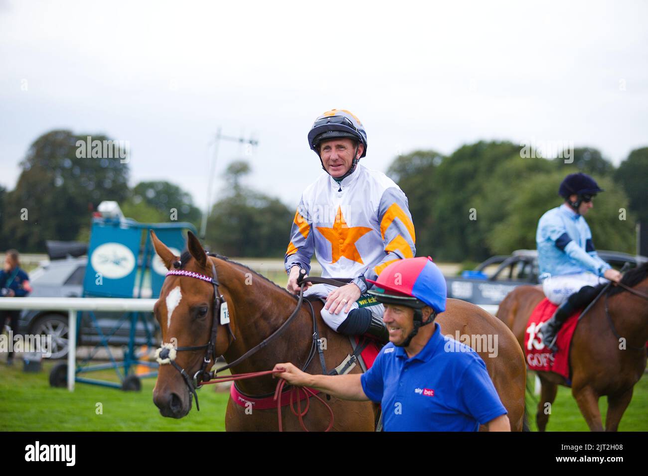 Jockey Paul Hanagan on Havana By The Sea Stock Photo - Alamy
