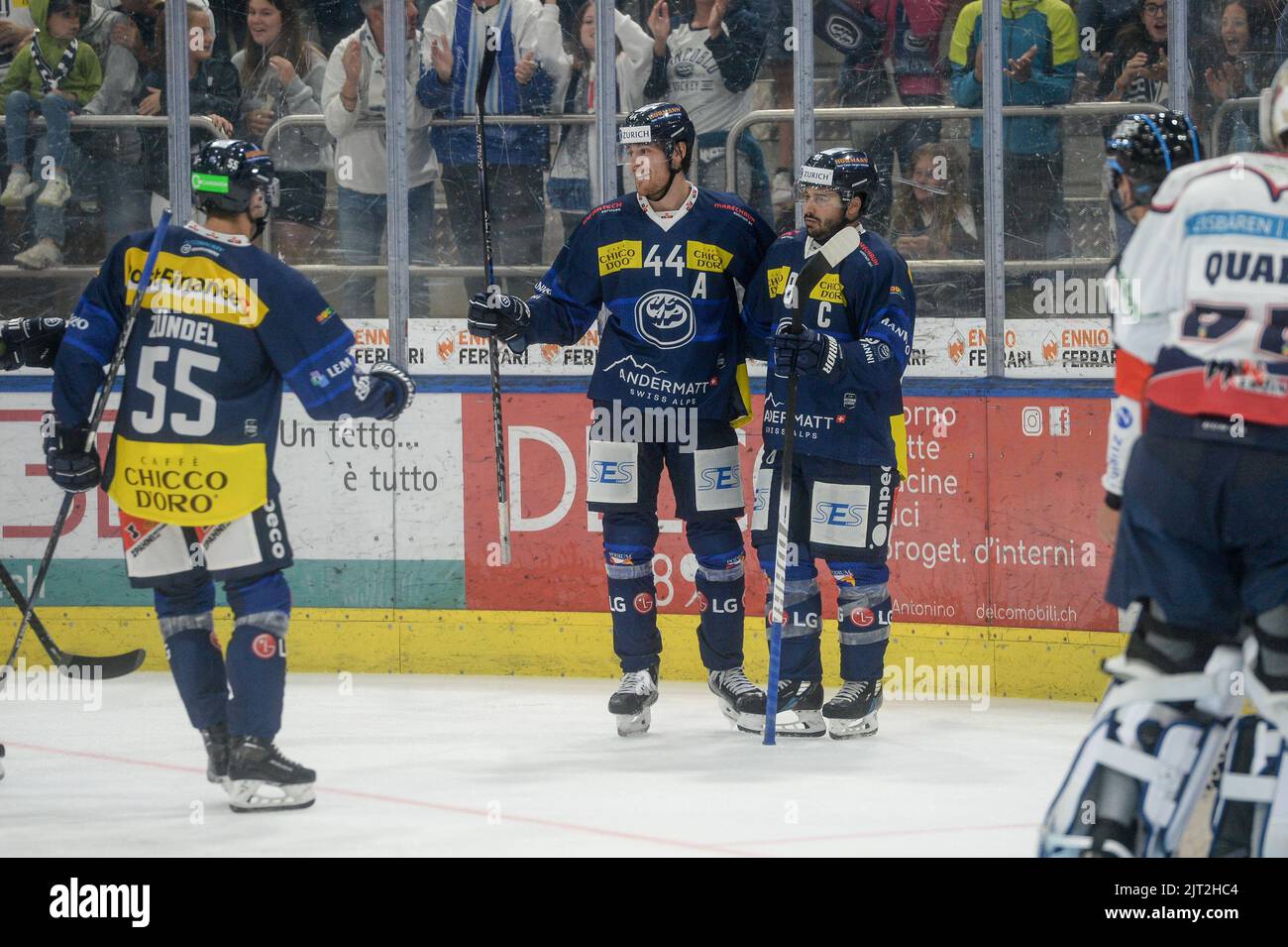 27.08.2022, Quinto, Gottardo Arena, HC Ambri-Piotta - Eisbaren Berlin ...