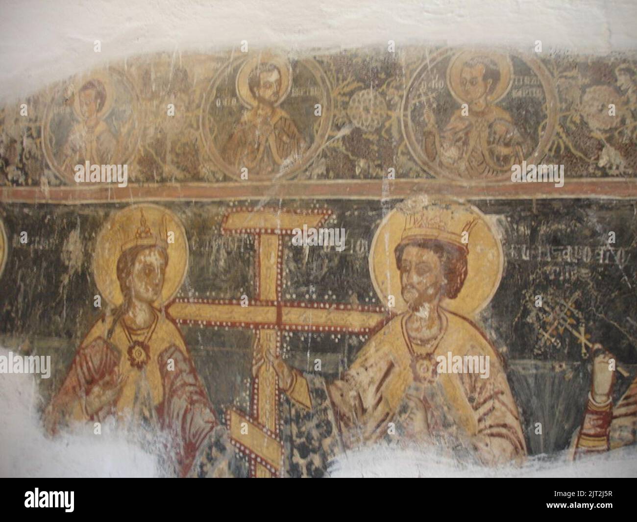 Tranovalto St Paraskeva Church Fresco 3 Stock Photo - Alamy