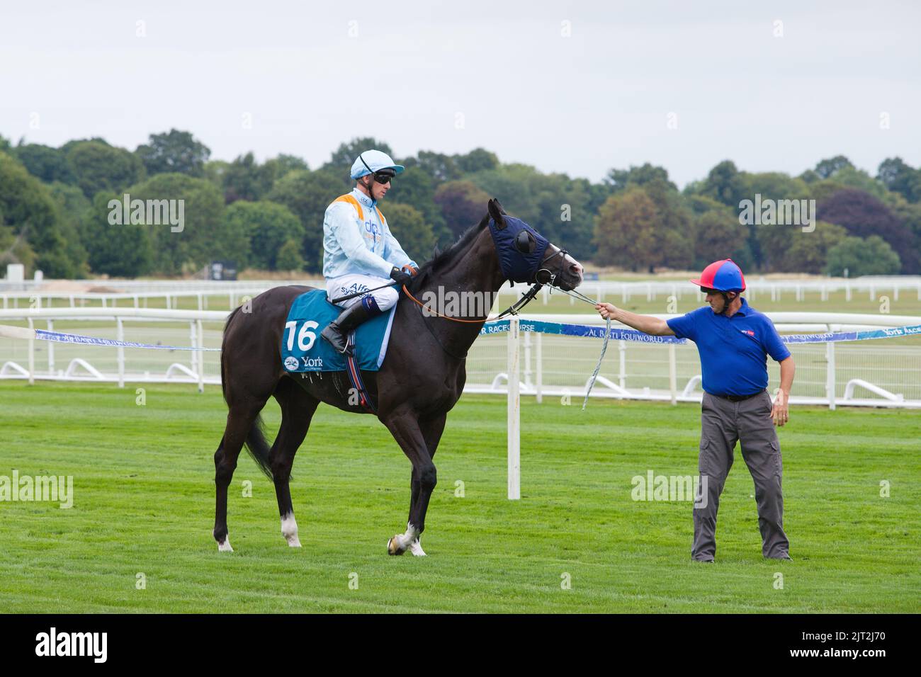 Jockey Jim Crowley on Revich at York Races Stock Photo - Alamy