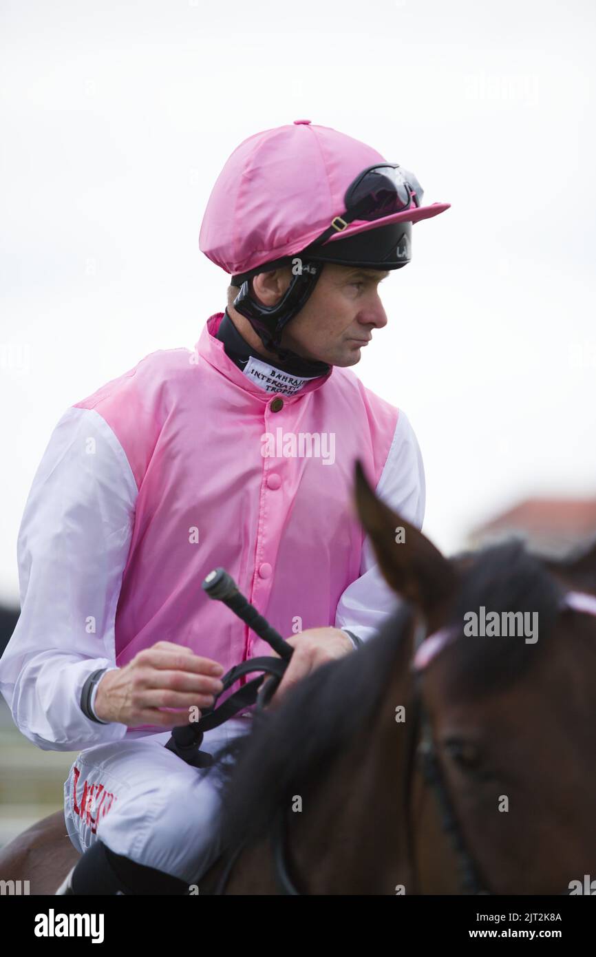 Jockey Robert Havelin on Judith at York Races Stock Photo - Alamy
