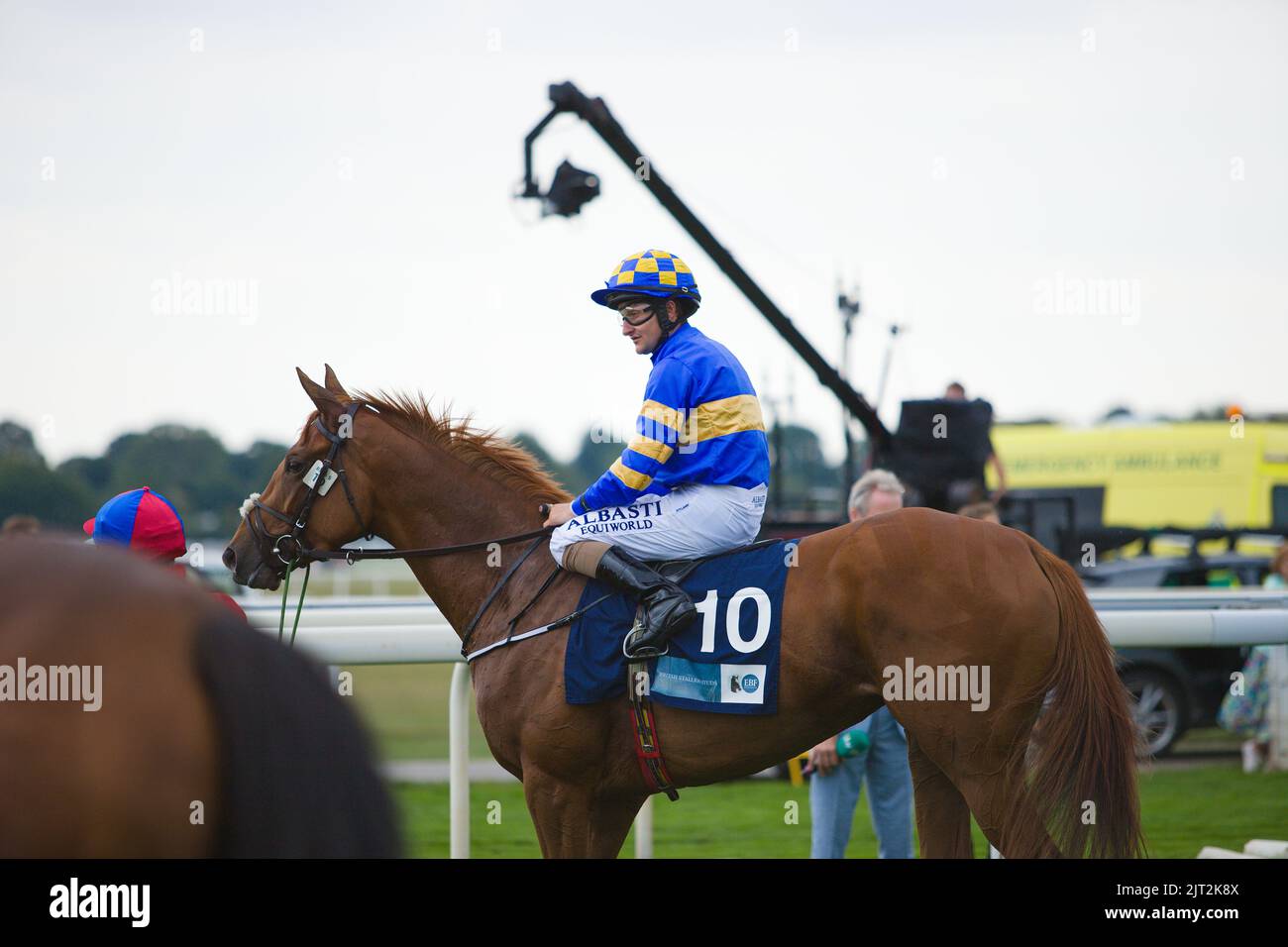 Jockey Shane Foley on Supagirl at York Races Stock Photo - Alamy