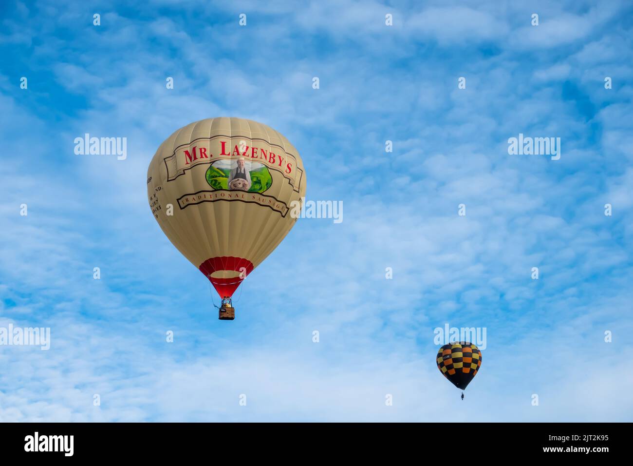 Strathaven, Scotland, UK. 27th August, 2022. The Strathaven Balloon ...