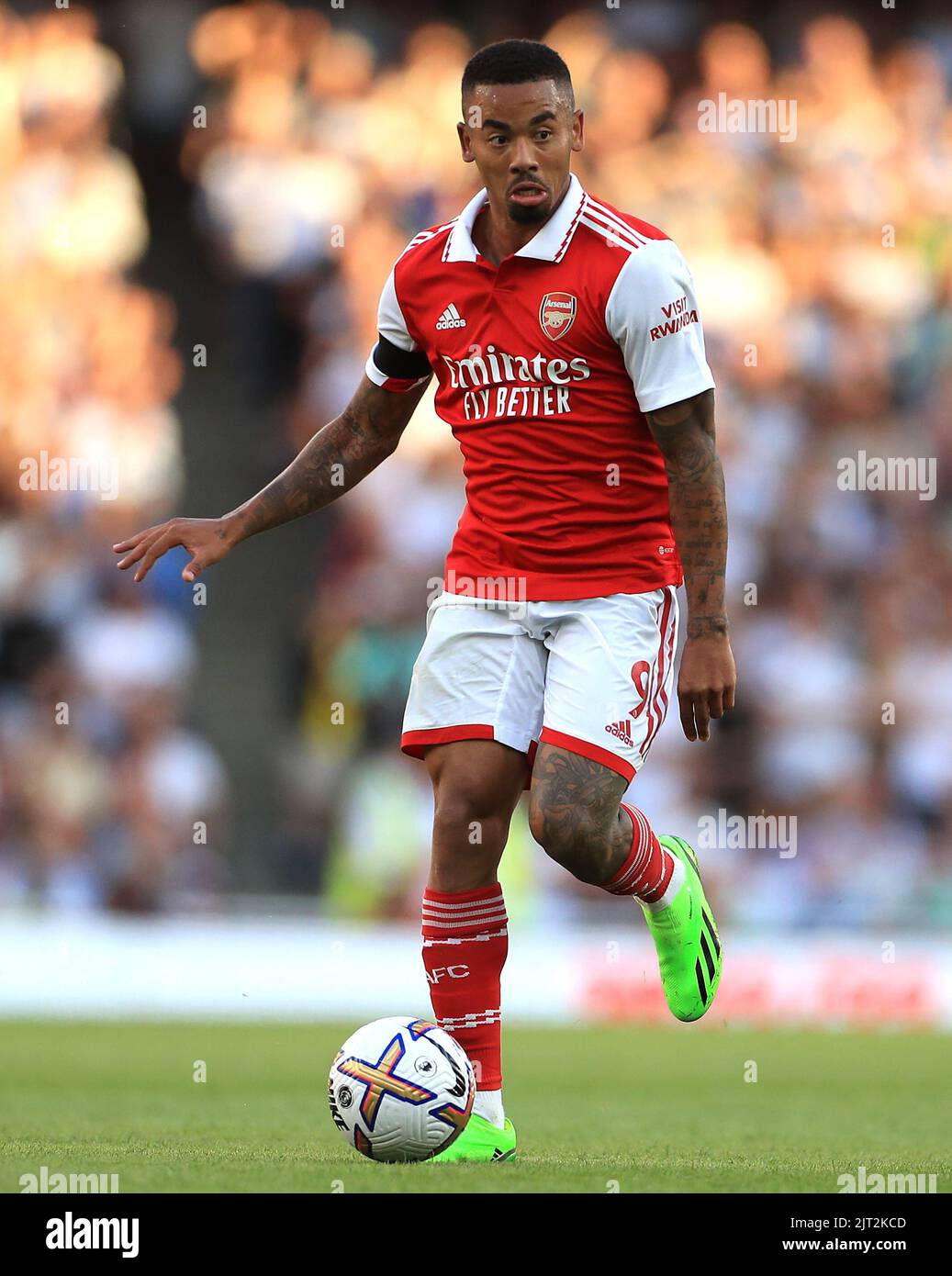 Arsenal's Gabriel Jesus in action during the Premier League match at ...