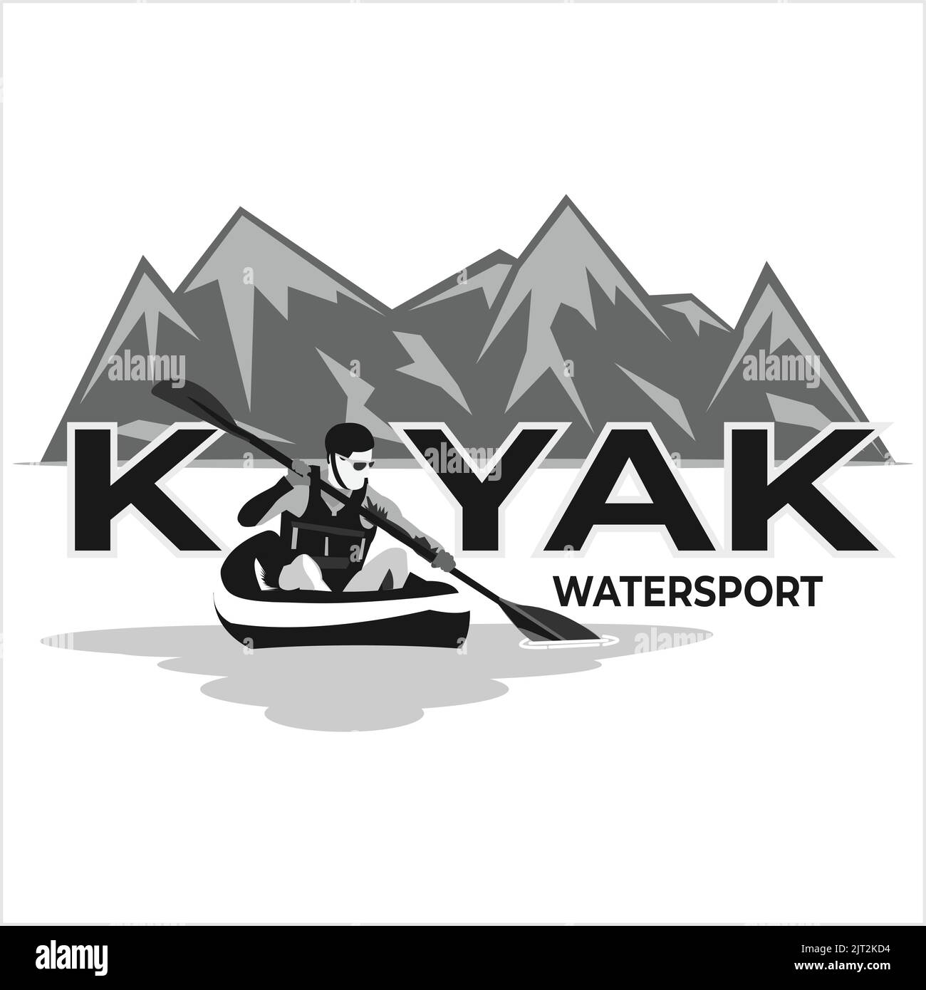 Kayak drawing Black and White Stock Photos & Images - Alamy