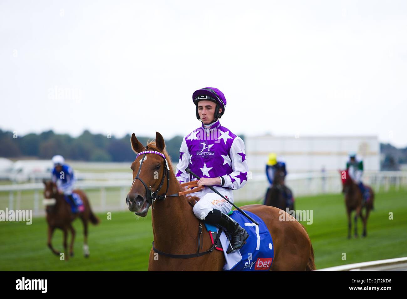 Jockey Rossa Ryan on Lady Hollywood at York Races Stock Photo - Alamy