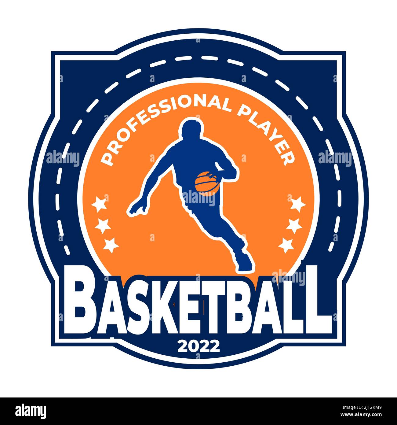 A basketball icon logo design element stock vector Stock Vector Image ...
