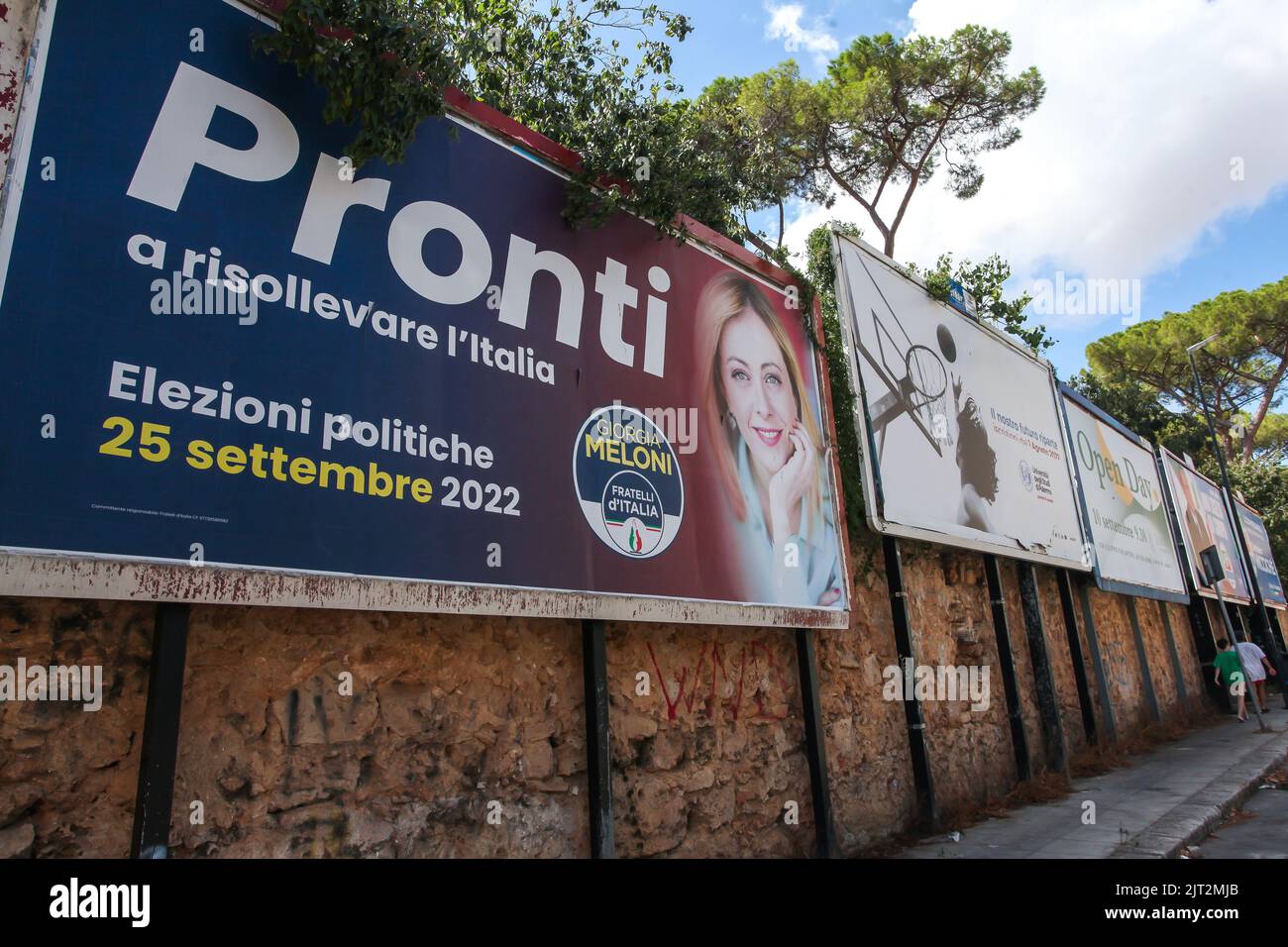 (8/21/2022) Elections in Italy: electoral campaign of Giorgia Meloni ...