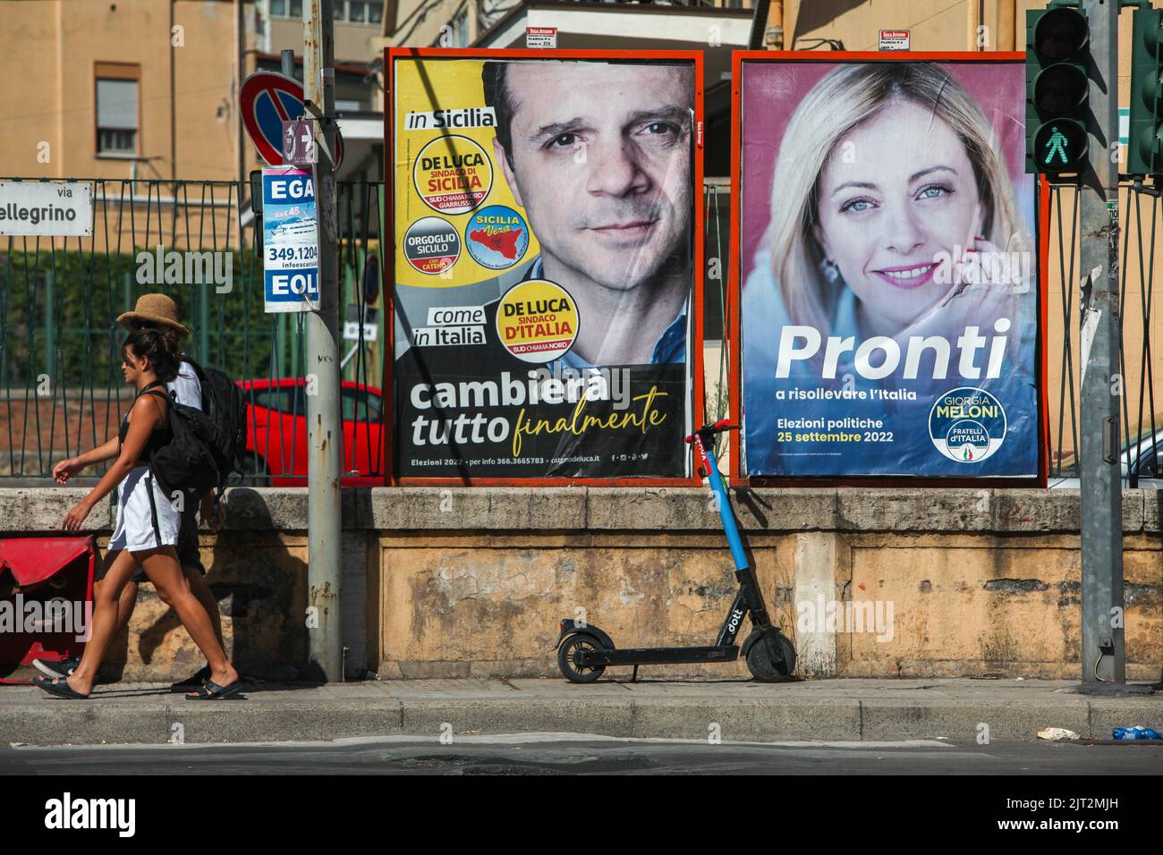(8/22/2022) Elections in Italy: electoral campaign of Giorgia Meloni ...