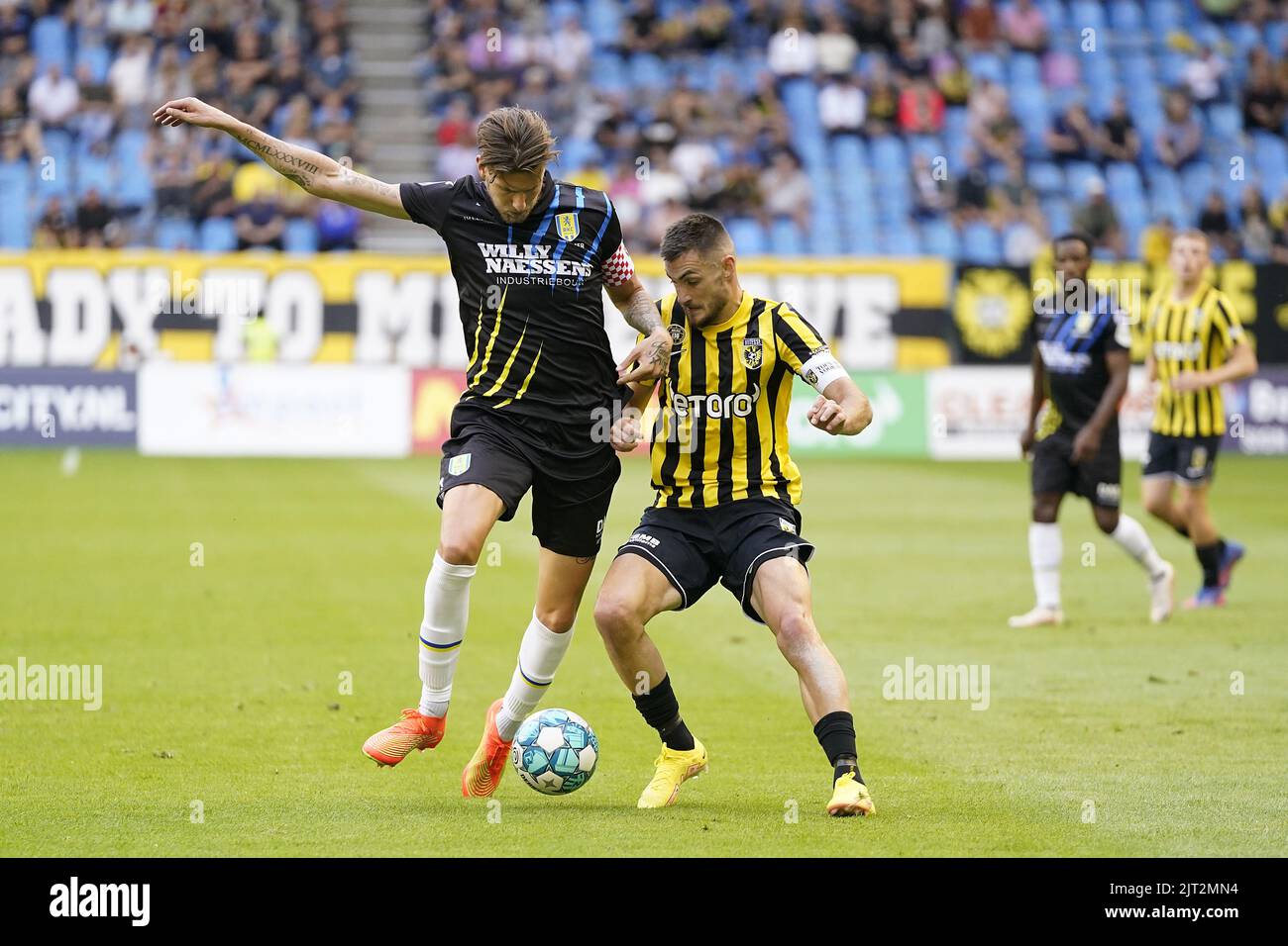 ARNHEM - (lr) Michiel Kramer of RKC Waalwijk, Matus Bero of Vitesse ...