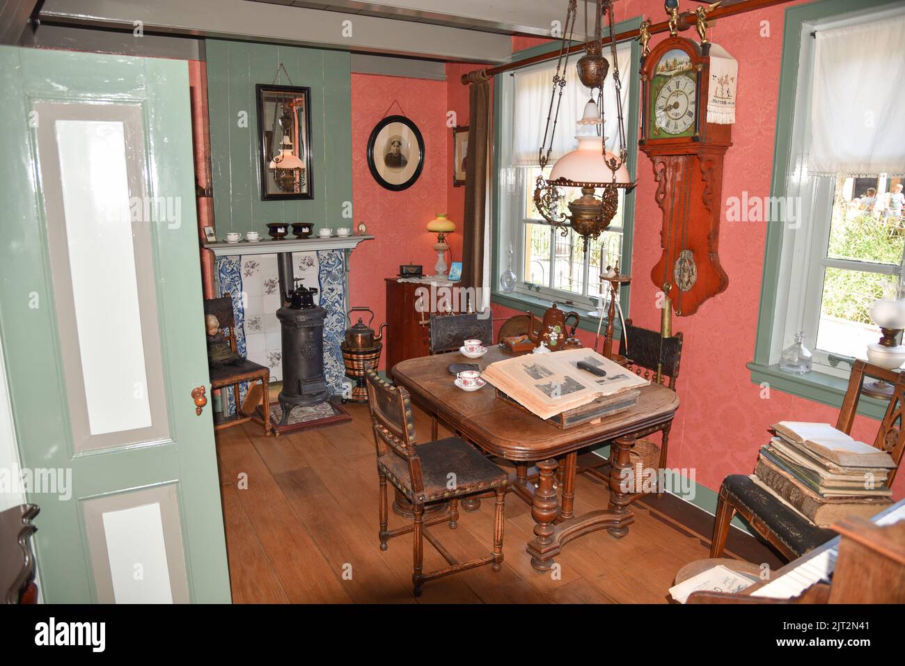Texel, Netherlands. June 2022. The interior of a Dutch living room from ...