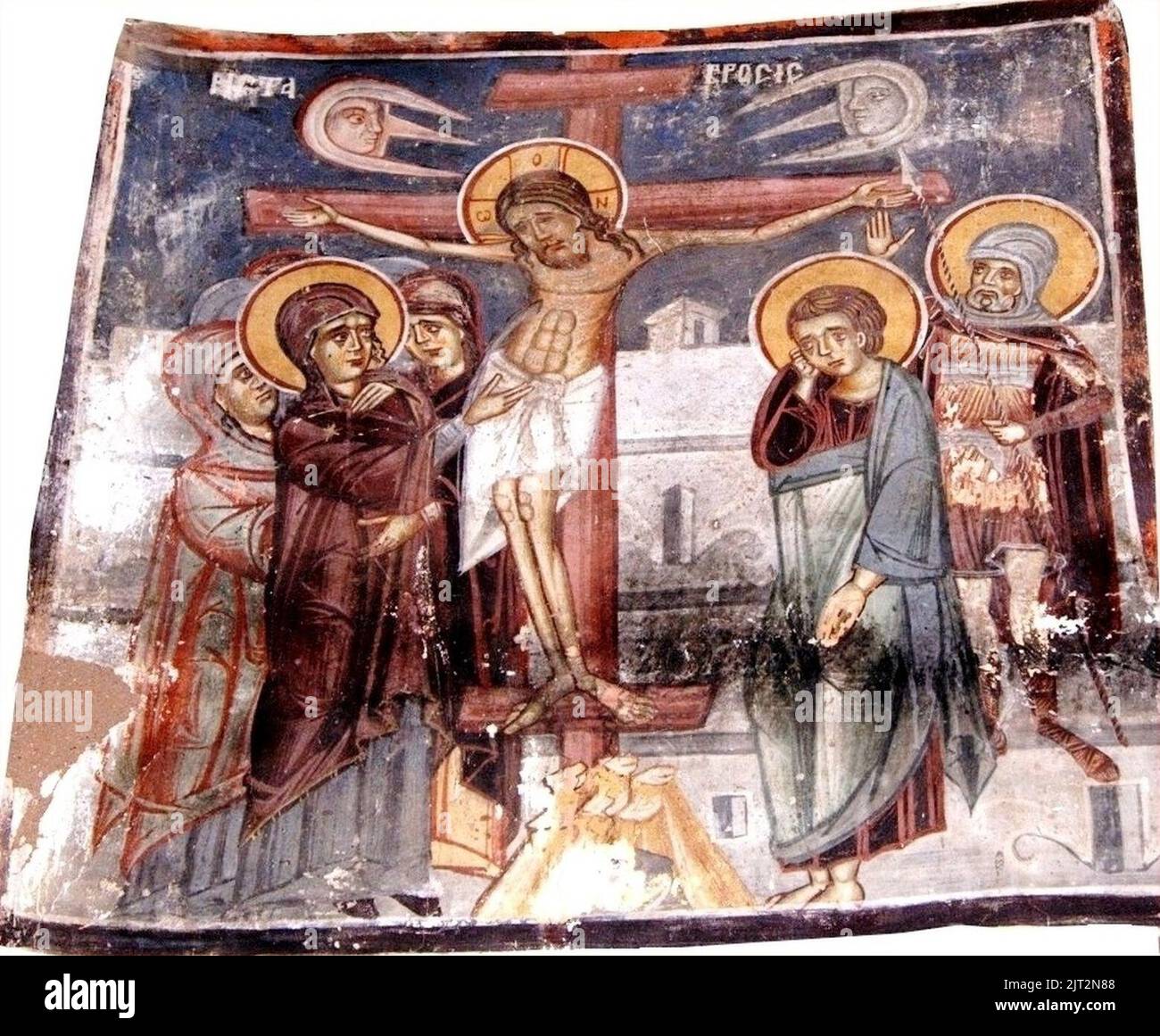 Transfiguration Church in Shtarkovo Crucifixion Fresco Stock Photo - Alamy