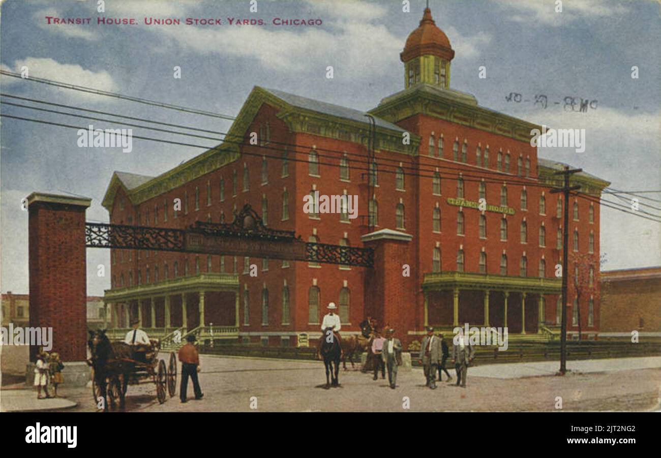 Transit House, Union Stock Yards, Chicago Stock Photo - Alamy