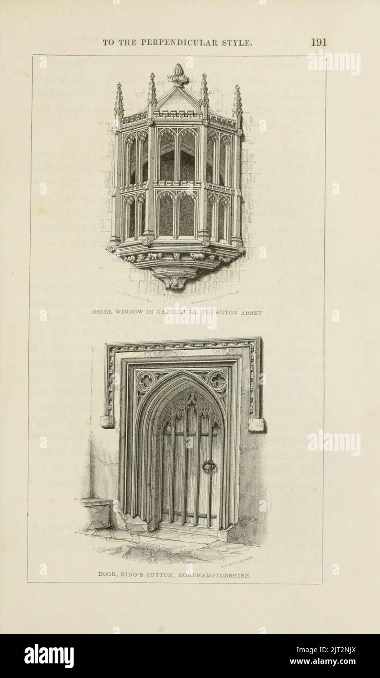 Transition to Perpendicular stylesofarchitec00rick 0291 Stock Photo - Alamy