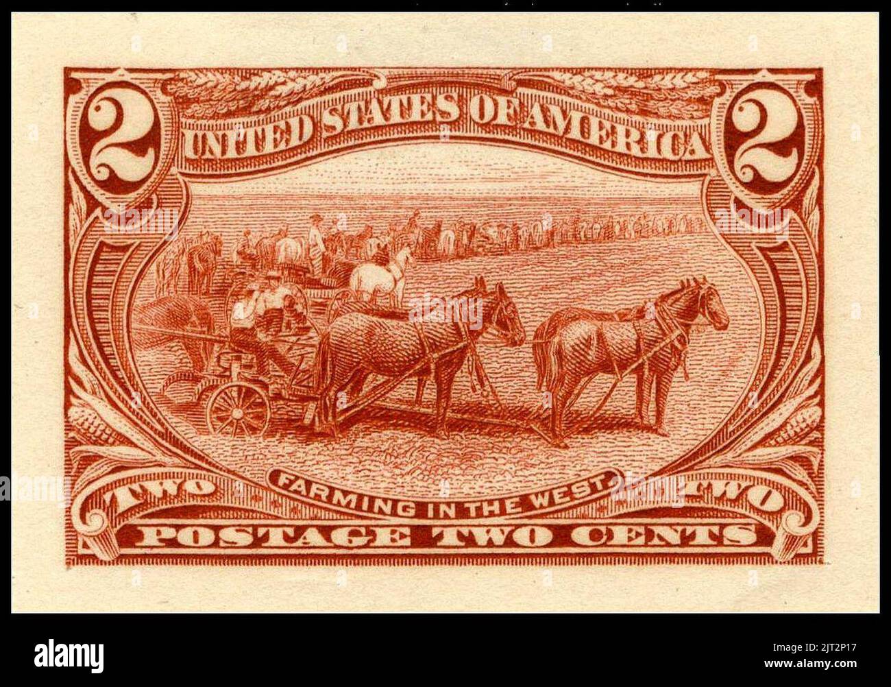 TransMississippi Pan Pacific die 2c 1915 issue Stock Photo - Alamy