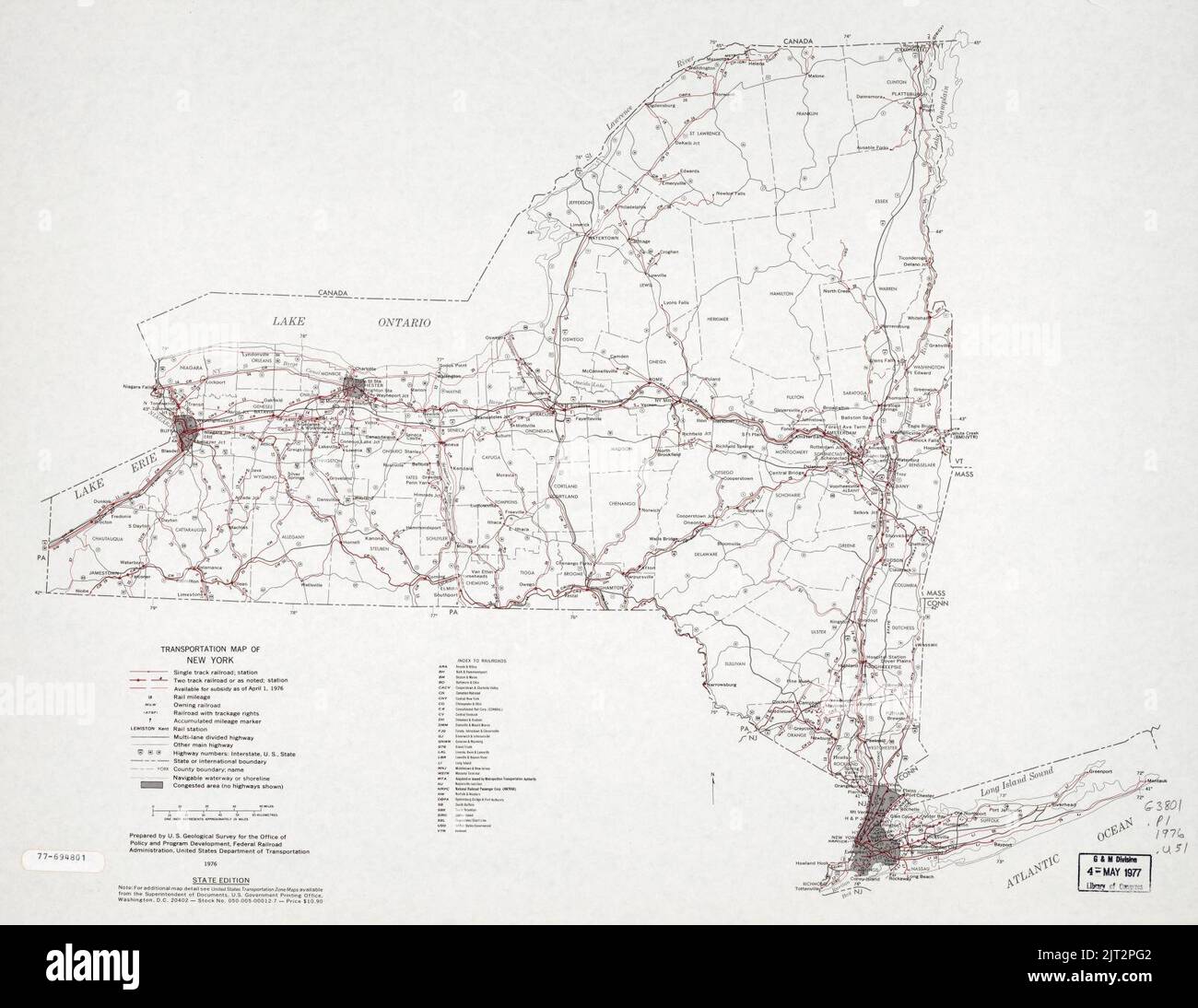 Transportation map of New York Stock Photo - Alamy