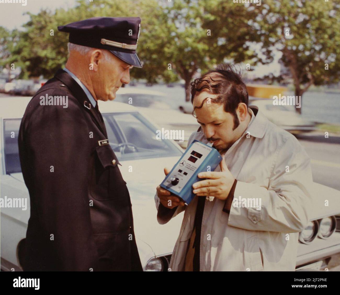 Transportation Systems Center Staff Member Demonstrates Alcohol Breath ...