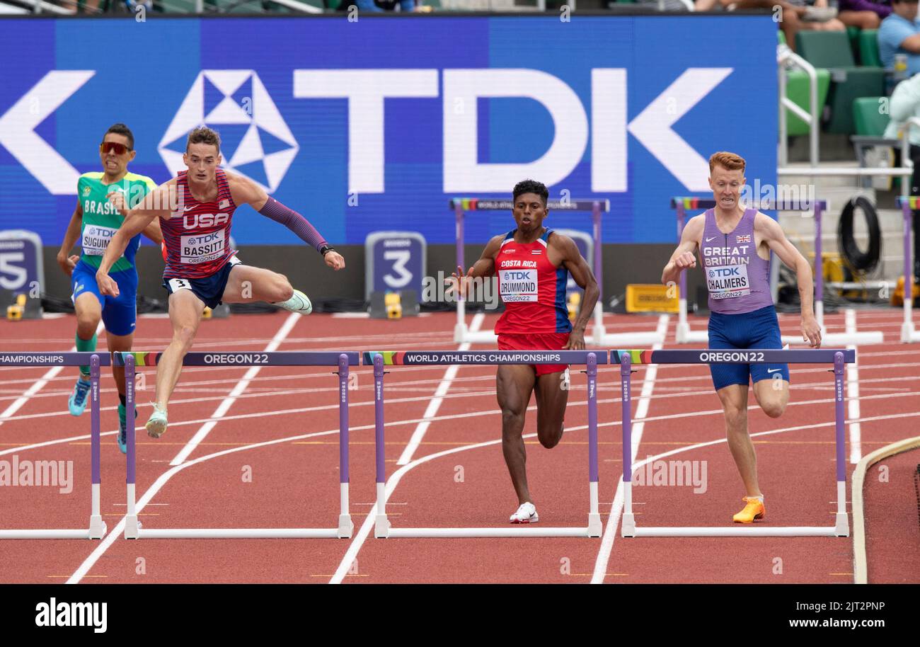 Trevor Bassitt, Gerald Drummond and Alastair Chalmers competing in the ...