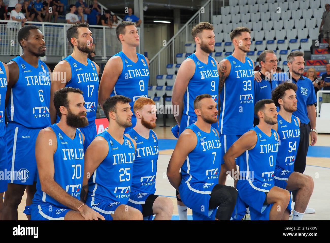 PalaLeonessa, Brescia, Italy, August 27, 2022, Italia team during World ...
