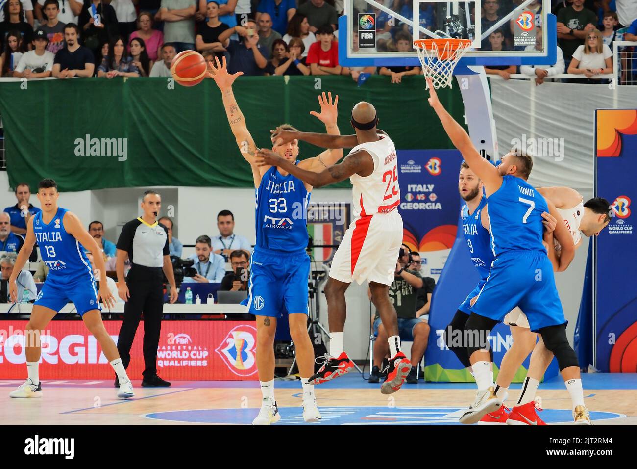 PalaLeonessa, Brescia, Italy, August 27, 2022, Thaddus McFadden ...