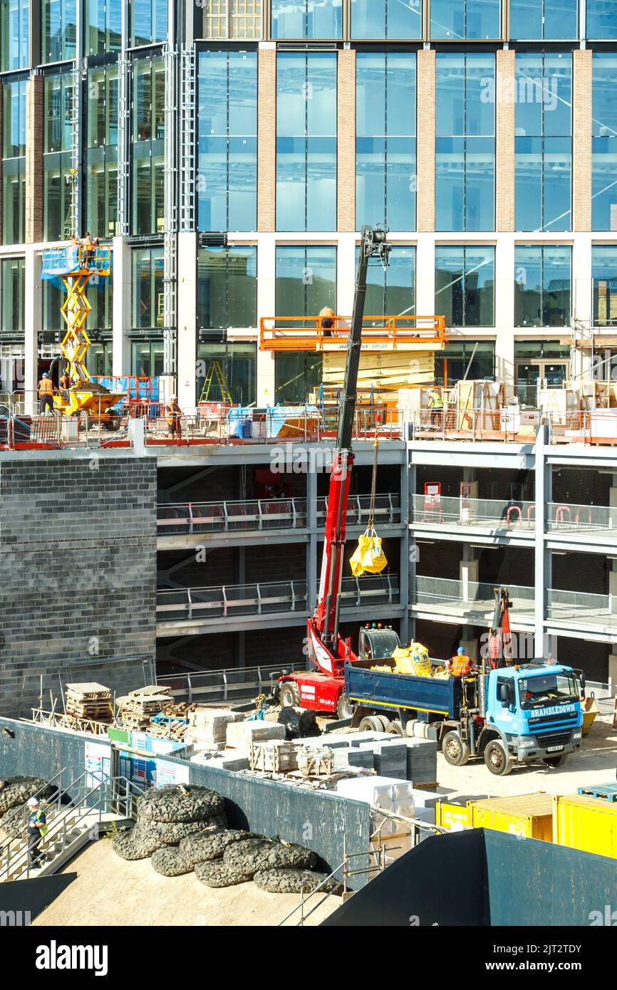 mixed use office building tolent construction and crane framwelgate ...