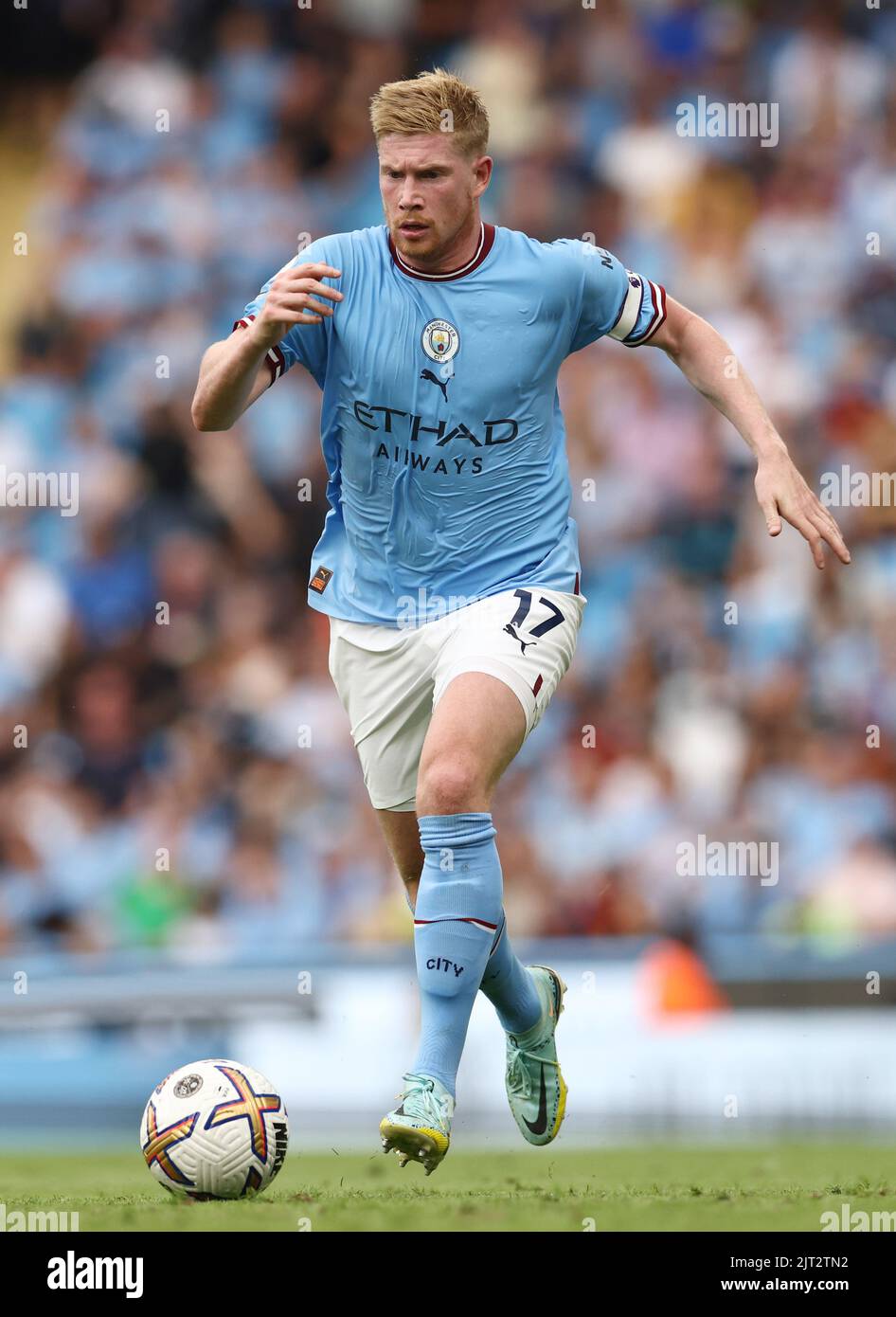 Manchester, England, 27th August 2022. Kevin De Bruyne of Manchester ...