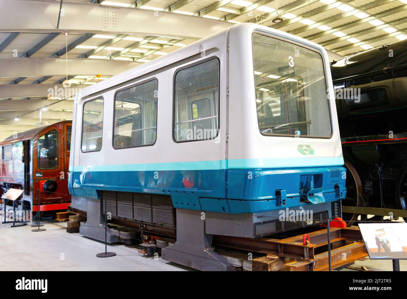 maglev shuttle people carrier train used between Birmingham airport and ...