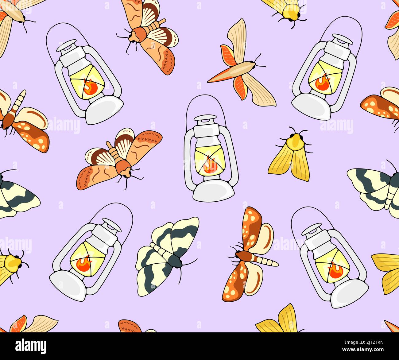 Moths and butterflies, kerosene lamp, old oil lantern and oil lamp ...