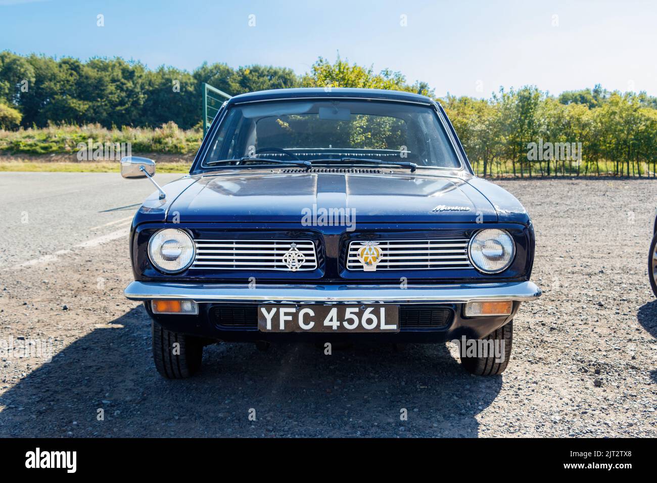 classic vintage dark blue 1973 vintage morris marina car YFC456L at ...