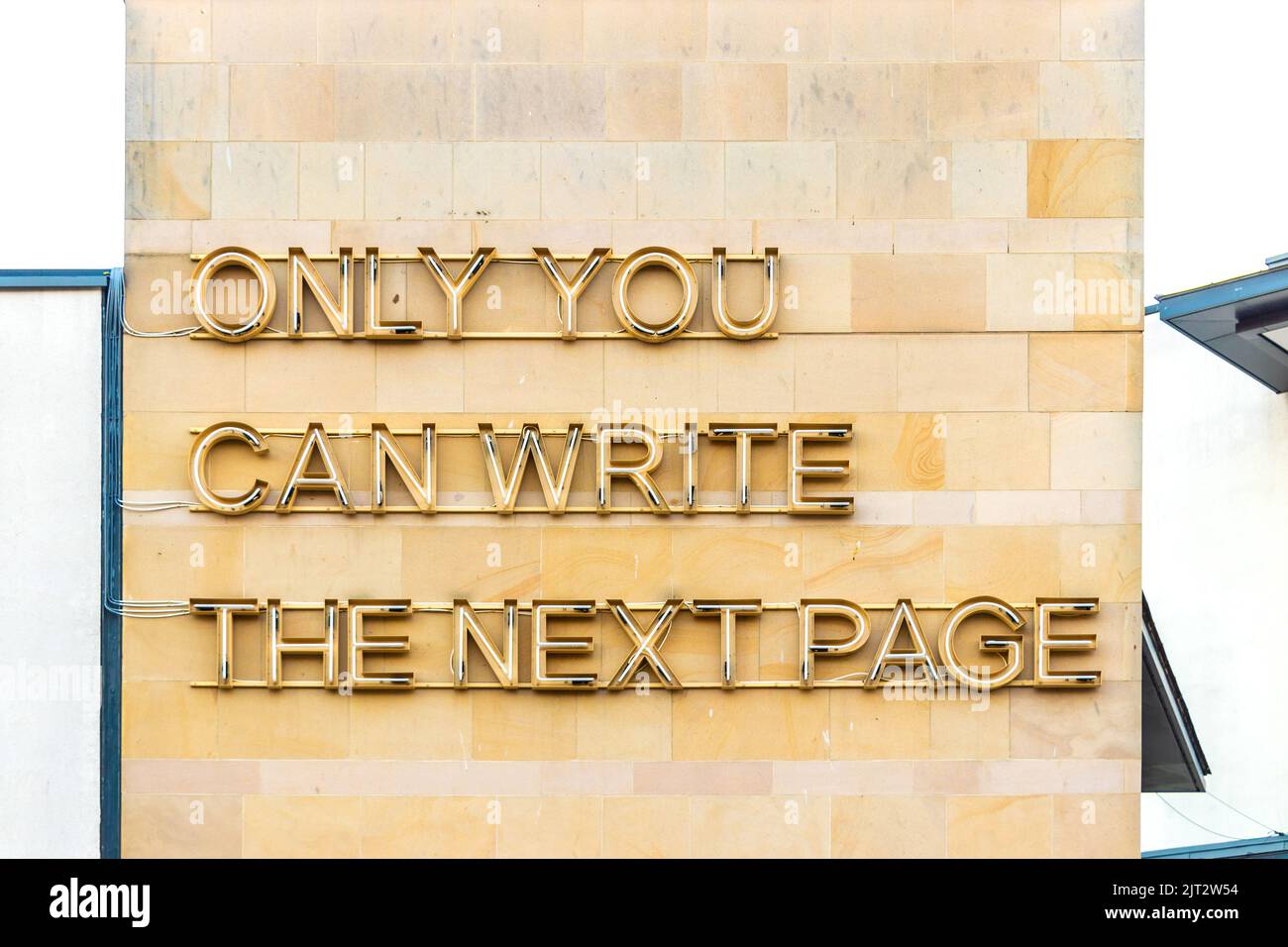 lettering sign only you can write the next page on clayport library in ... lettering sign only you can write the next page on clayport library in ...