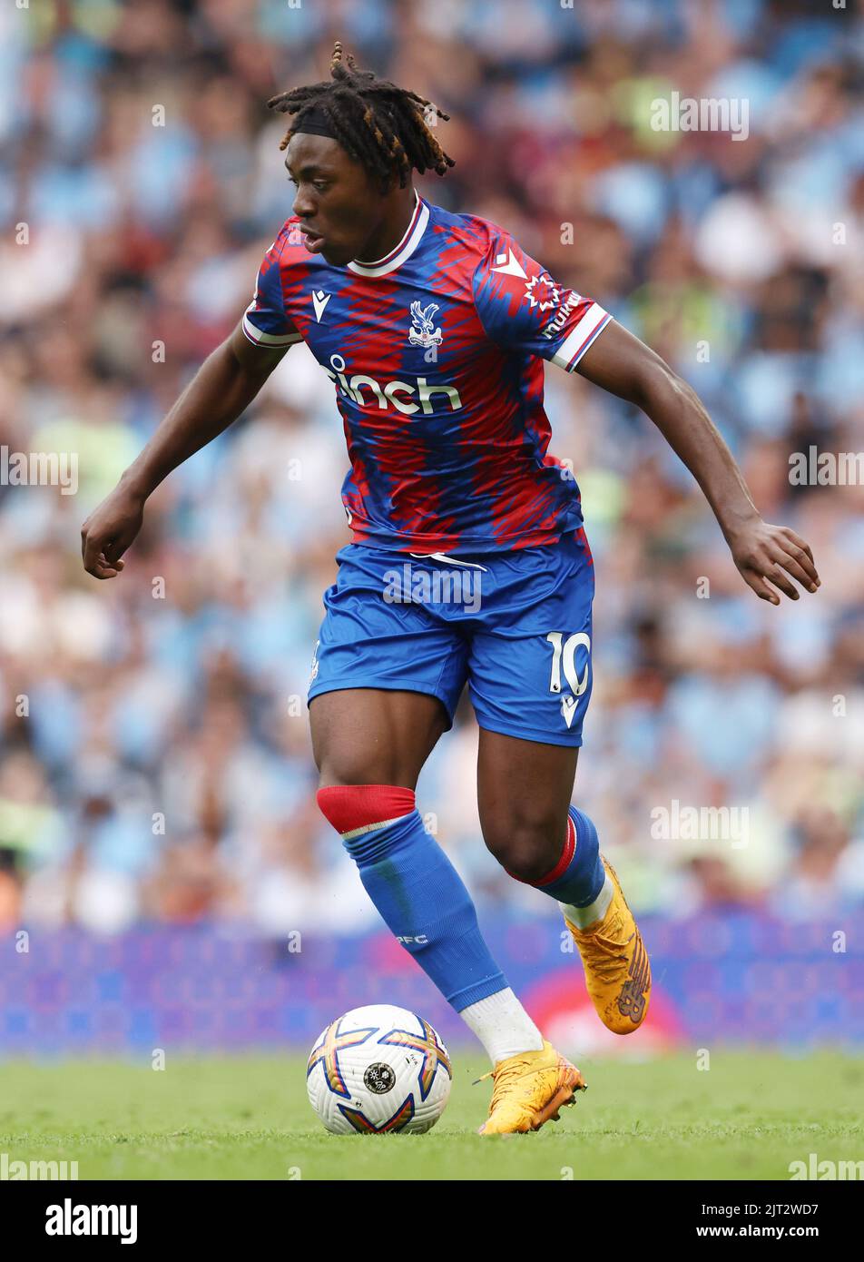 Manchester, England, 27th August 2022. Eberechi Eze of Crystal Palace ...