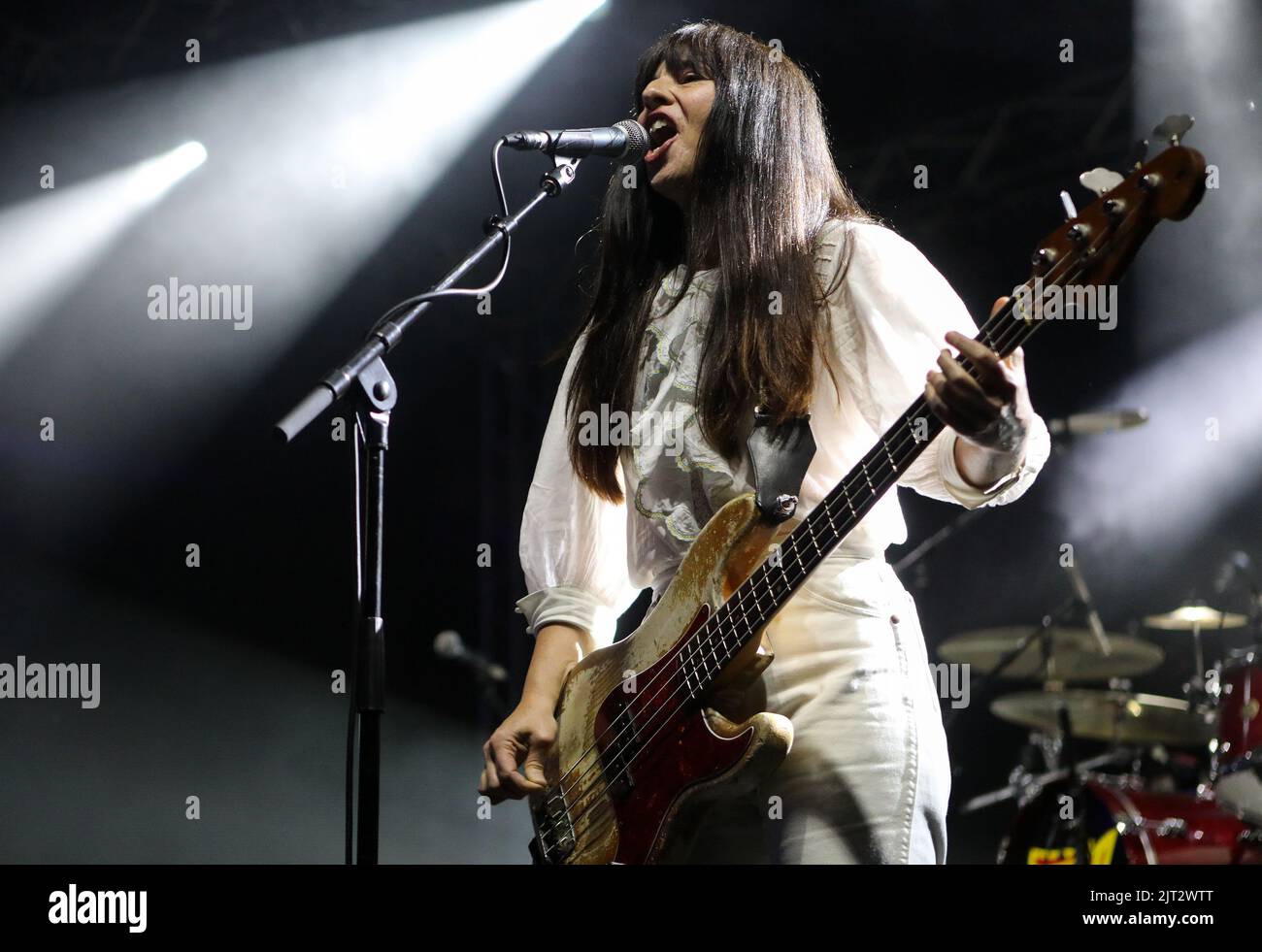Paz Lenchantin of Pixies performs during a concert in Zagreb, Croatia ...