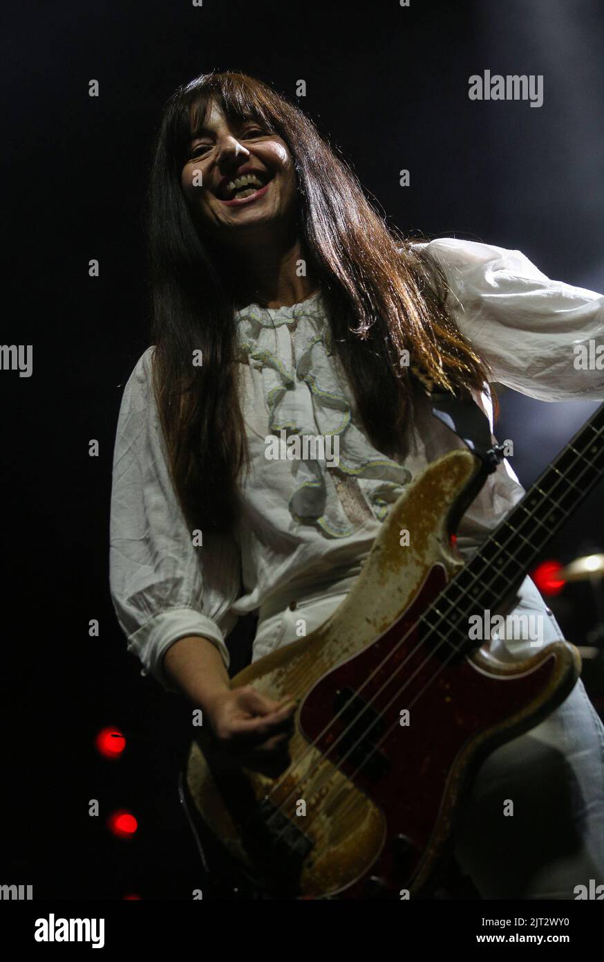 Paz Lenchantin of Pixies performs during a concert in Zagreb, Croatia ...